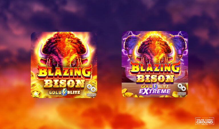 Blazing Bison Gold Blitz met geld spelen - Review ☑️